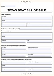 Free Texas Bill of Sale PDF [Printable, Templates] - Bill of Sale Texas ...